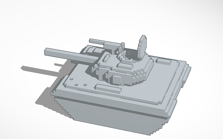 3D design minecraft tank | Tinkercad