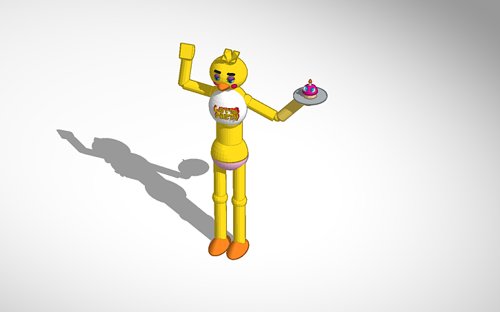 3D design Toy Chica (from Five Nights at Freddy's 2) | Tinkercad