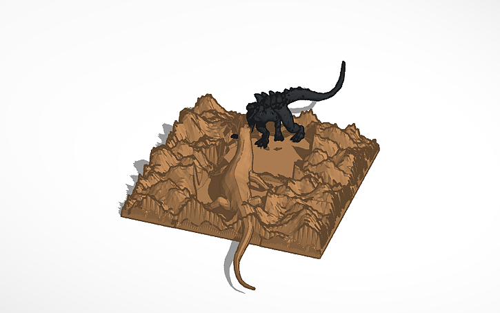 3d Design Zilla Attack Tinkercad