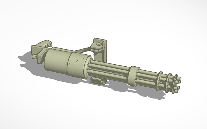 3D design Big M134 minigun ( I dont think i made it right) | Tinkercad
