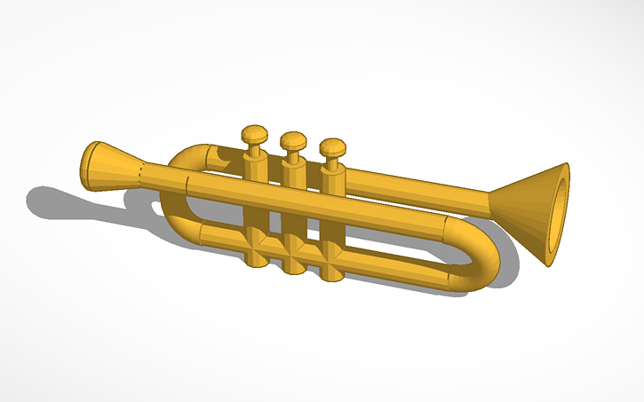 3D design Trumpet - Tinkercad