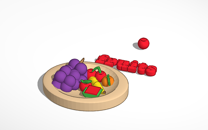 3D design fruits | Tinkercad
