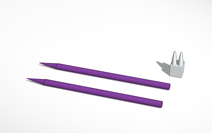 3D design Knitting needle | Tinkercad