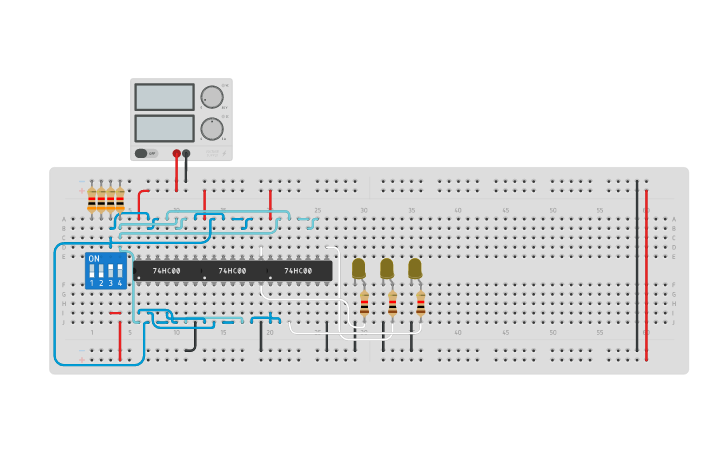 Circuit Design 1 Bit Nand Gate Magnitude Comparator Tinkercad