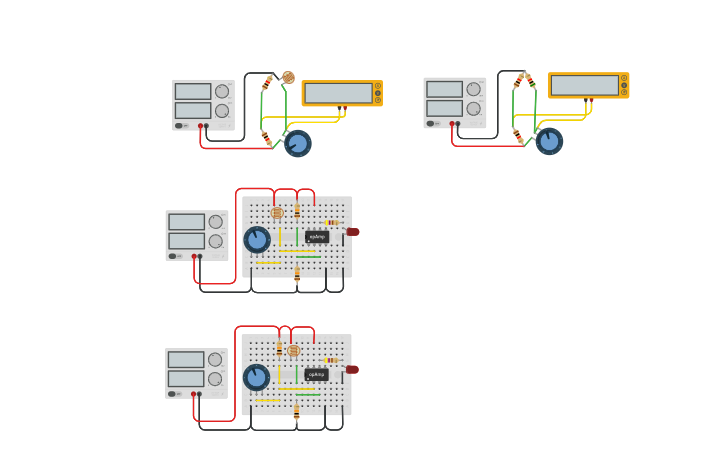 Circuit design Wheatstone bridge circuit Overview - Tinkercad