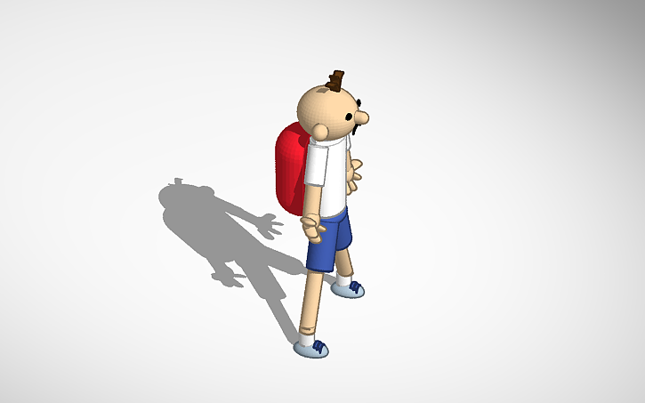 3D design Greg Heffley (from Diary of a Wimpy Kid) - Tinkercad