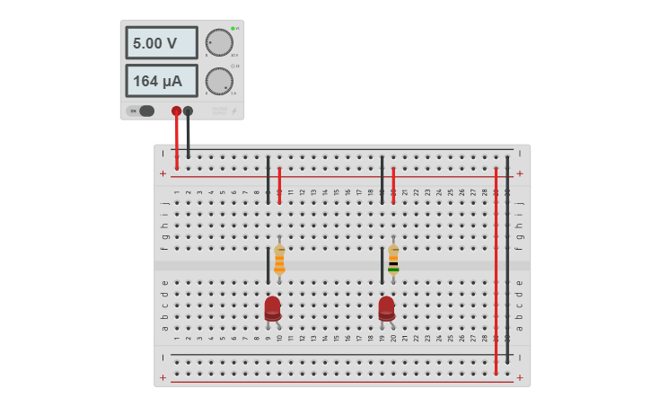 Circuit design AST 122 - BIT I - A - ARAÑAS - MIDTERM EXAM - Tinkercad