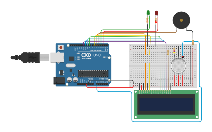 Circuit design 1. Alarm kebakaran dengan sensor asap(Gas Sensor ...