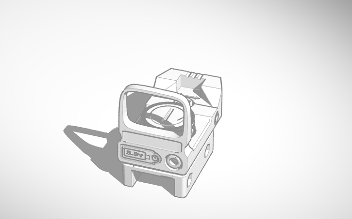 3D design Red dot sight - Tinkercad