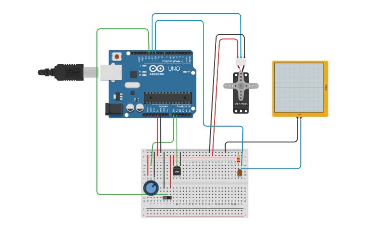 Circuit design PROJECT UAS MEKATRONIKA - Tinkercad Circuit design PROJECT UAS MEKATRONIKA - Tinkercad