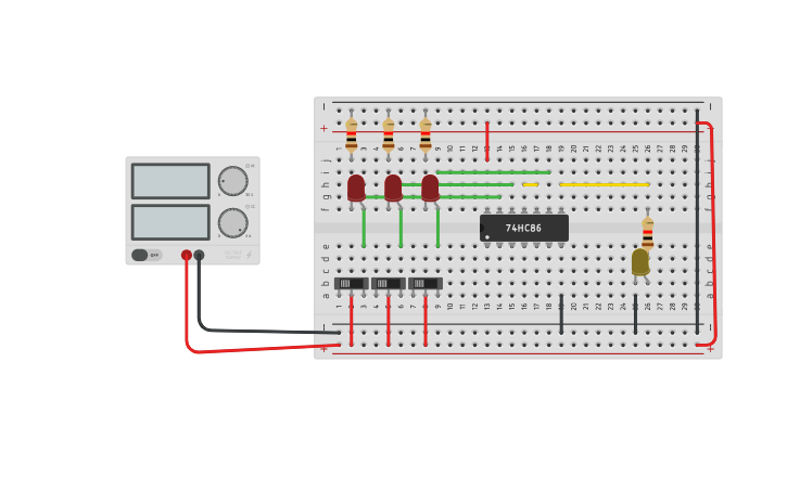 Circuit Design Experiment 4 Part 1 Parity Generator Tinkercad