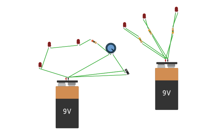Circuit design LED - Tinkercad