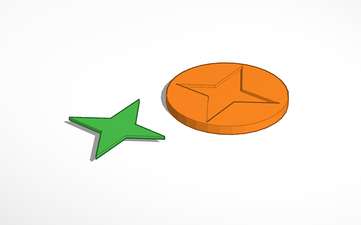 3D design ninja star disk | Tinkercad
