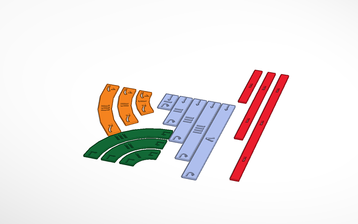 3D design X-Wing templates - Tinkercad