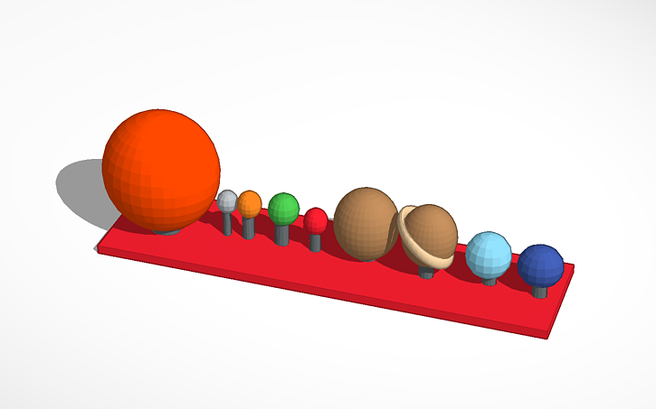 3D design The planets | Tinkercad
