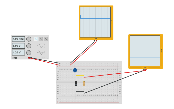 Circuit design Rangkaian Clamper - Tinkercad