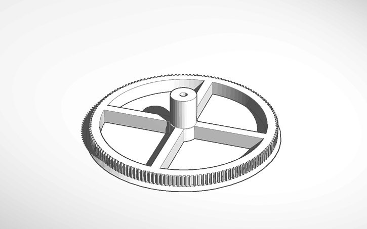 3D design pulley - Tinkercad