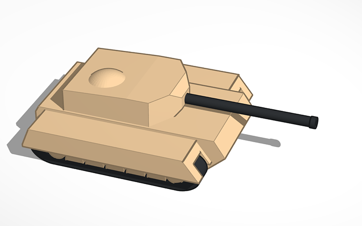 3D design Tank - Tinkercad