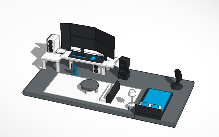 3D design BEST GAMING ROOM - Tinkercad
