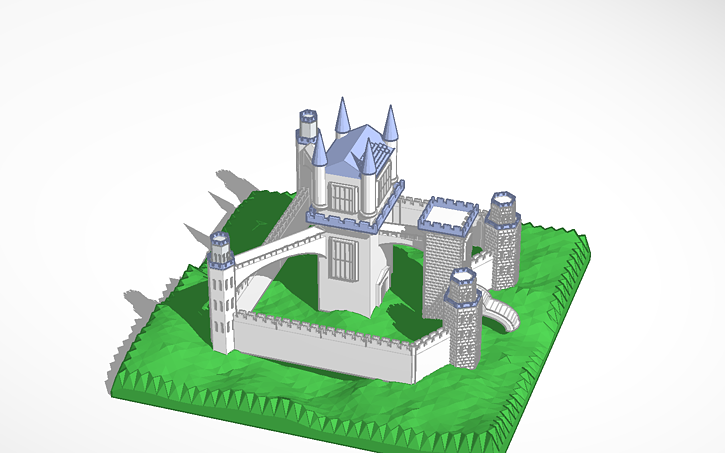 3D design Copy of Castle #buildings #castle #castles - Tinkercad