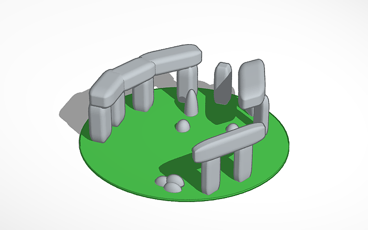 3D design Stonehenge - Tinkercad
