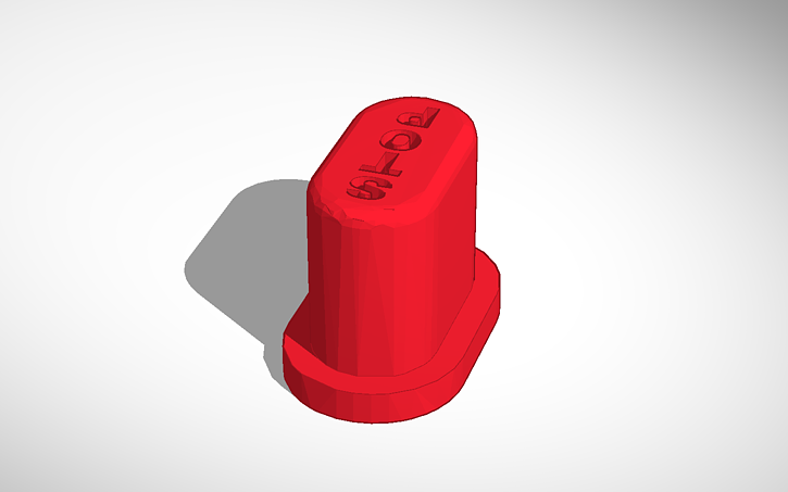 3D design STOP Button for RepRap Discount Full Graphic Controller ...