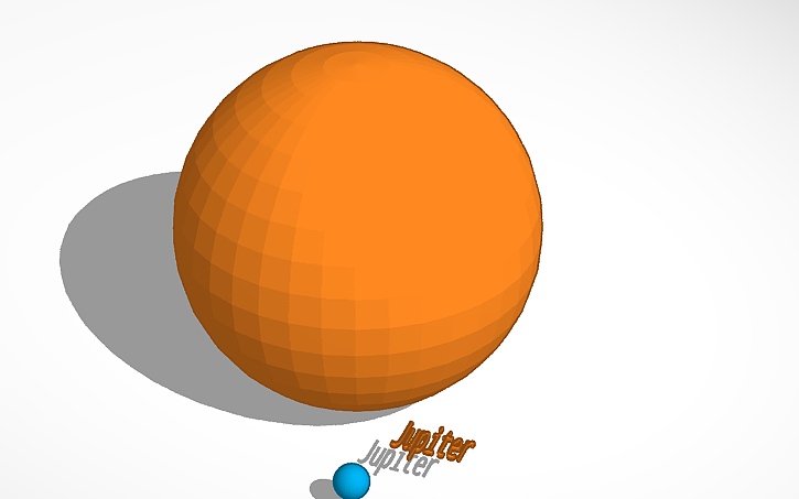 3D design Scale Planets - Tinkercad