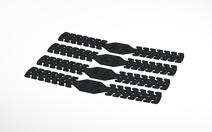 3D design Face mask holder - Tinkercad