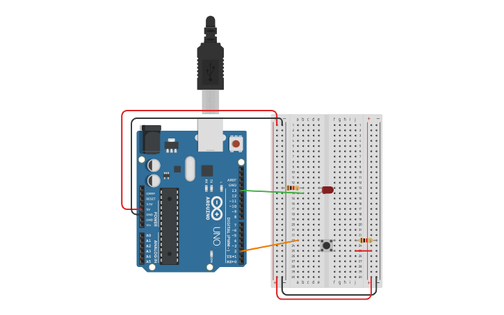 Circuit design Ejercicio 1 - Tinkercad