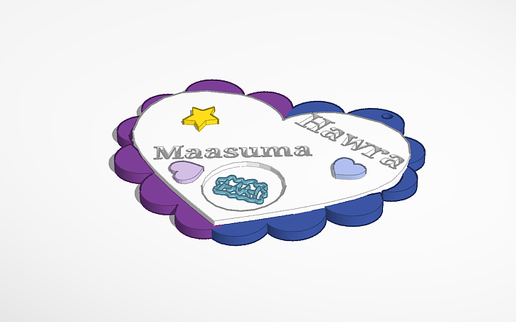 3D design Key chain - Tinkercad