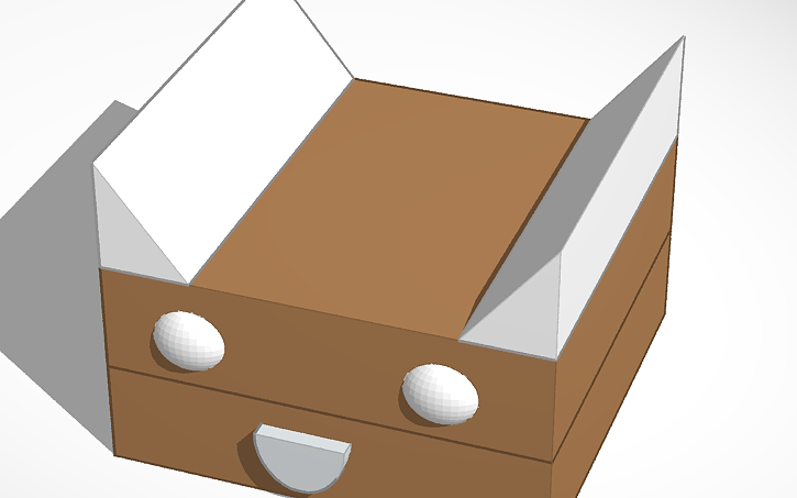 3D design Cat Face - Tinkercad