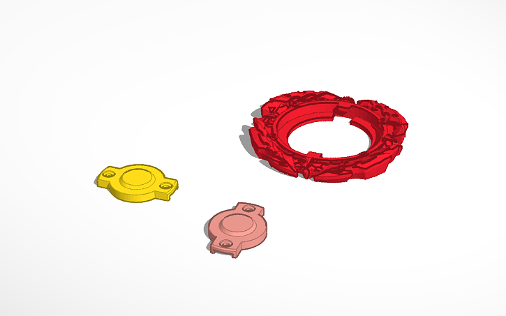 3D design Phoenix frame for a beyblade - Tinkercad