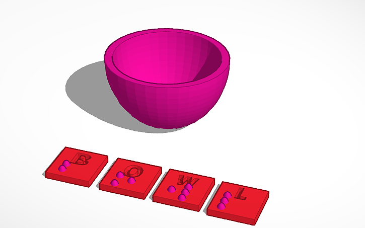 3D design Bowl | Tinkercad