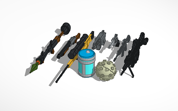 3D design Fortnte guns - Tinkercad