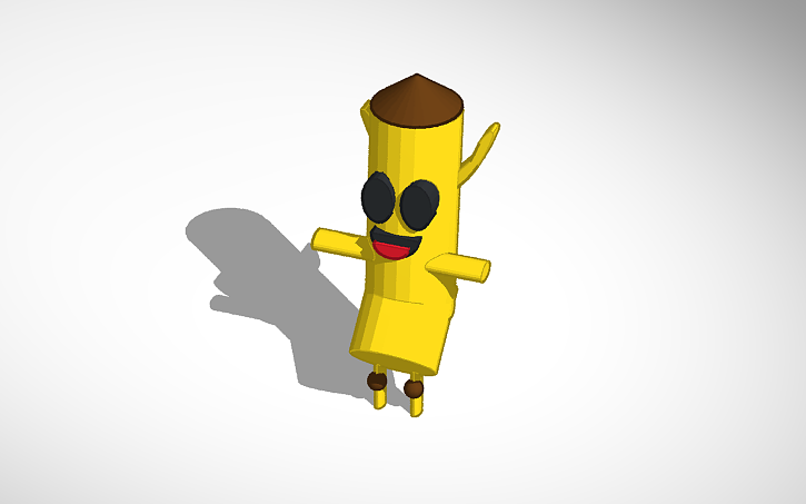 3D design banana - Tinkercad