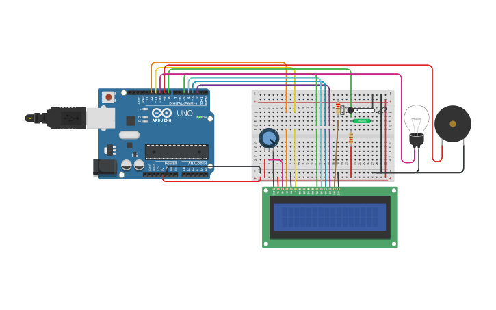 Circuit design Punto 5 taller. - Tinkercad