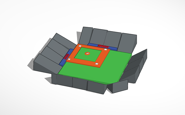 3D design Baseball Feild | Tinkercad
