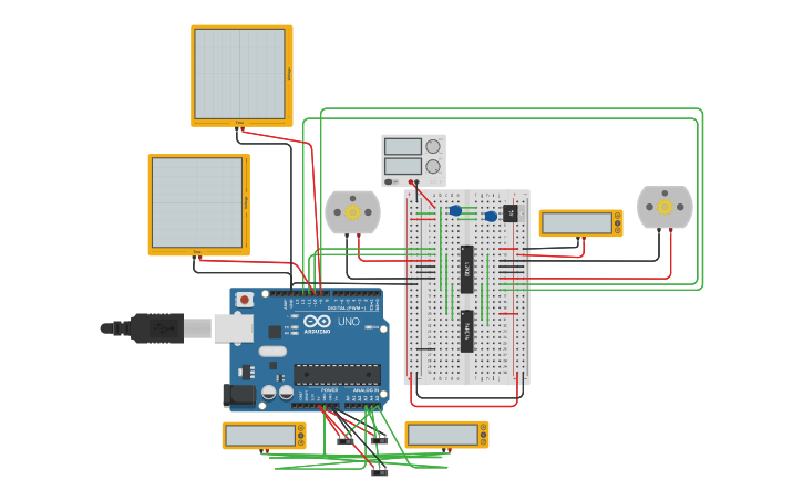 Circuit design Elec project - Tinkercad