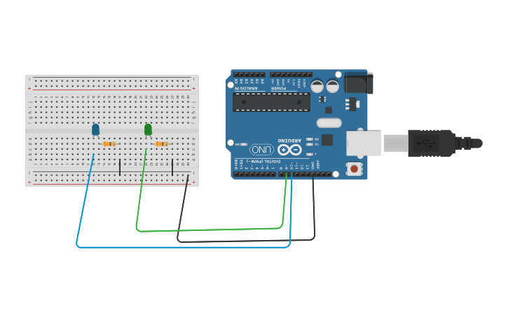 Circuit design 21c_Timer Interrupts - Tinkercad