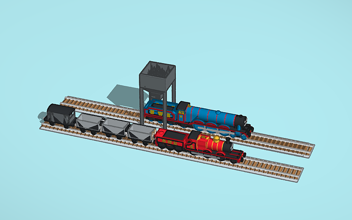 3D design THE TRAINS’ COAL HOPPER - Tinkercad