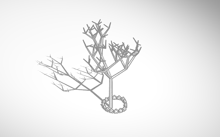 3D design dead tree - Tinkercad
