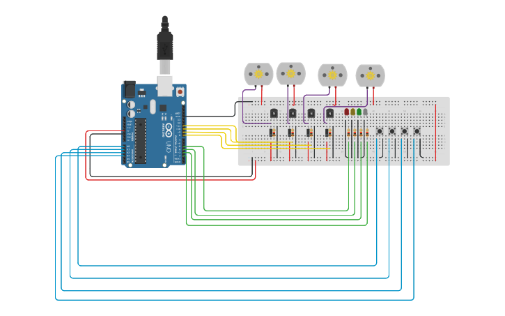 Circuit design Vending Machine - Tinkercad