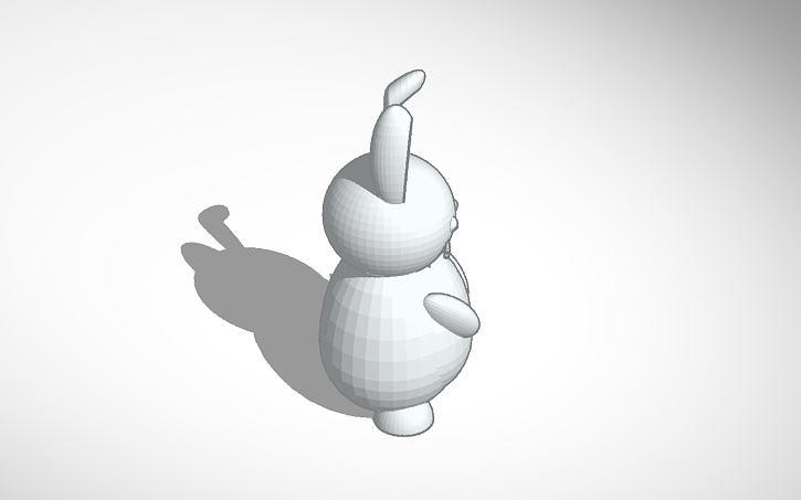 3D design easter bunny - Tinkercad