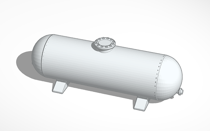 3D design Ho Scale LPG tank - Tinkercad