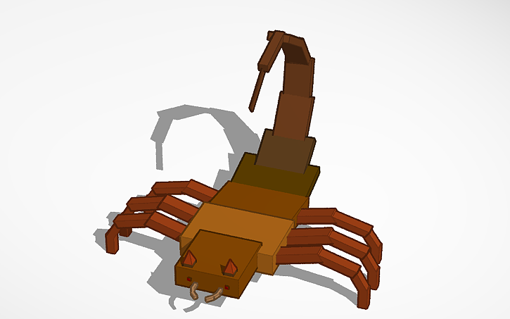 3D design Scorpion Bug - Tinkercad