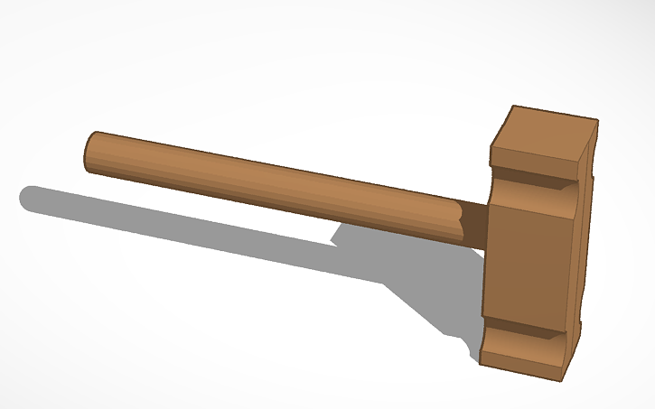 3D design Lee, Matthew, Mallet for Peg Toy | Tinkercad