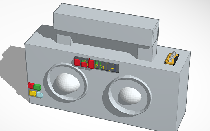 3D design Boom Box | Tinkercad