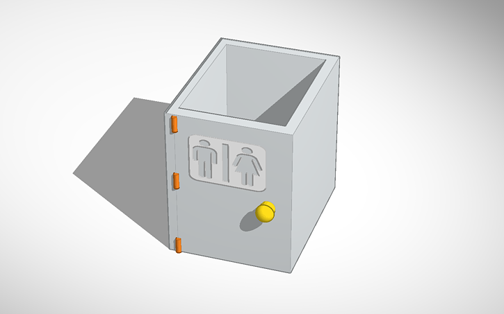 3D design bathroom - Tinkercad