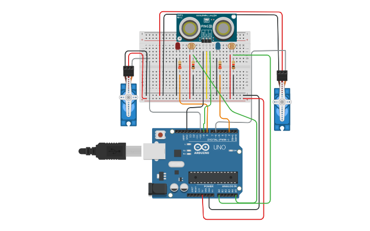Circuit design Ghia Filos proyecto trimestral - Tinkercad