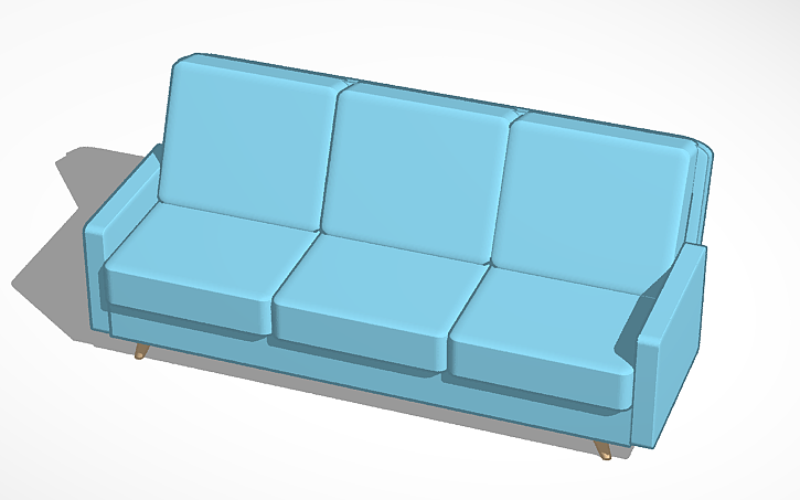 3D design Couch Sofa - Tinkercad